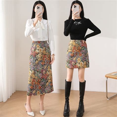 Ybtb Retro Tranh Sơn Dầu Hoa Cao Cấp Ôm Quấn Hông Chiều Dài Giữa Một Bước Đầm 6116 Shopee Việt Nam