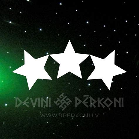 Trīs Zvaigznes Termouzlīme Audumam DeviŅi PĒrkoni