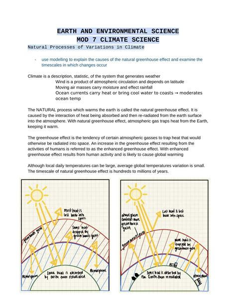 Earth And Environmental Science Module 7 Topic Notes Earth And