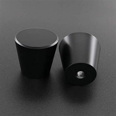 Homdiy Black Cabinet Knobs Black Drawer Knobs Ls745bk Solid Round Cabinet Knobs Kitchen