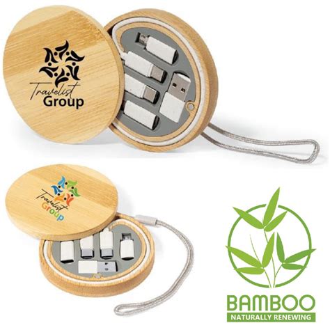 Bamboo Charging Cable Set Veryexcitingthings