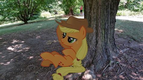 Applejack Resting By Thedoubledeuced On Deviantart