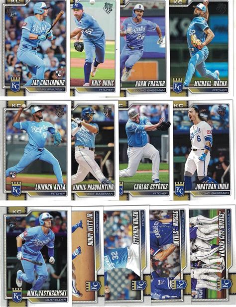 Kansas City Royalscomplete 2026 Topps Kansas City Royals Baseball Card
