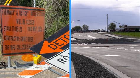 Delayed 43m Caldwell Roundabout Project At Ustick And Farmway Nears