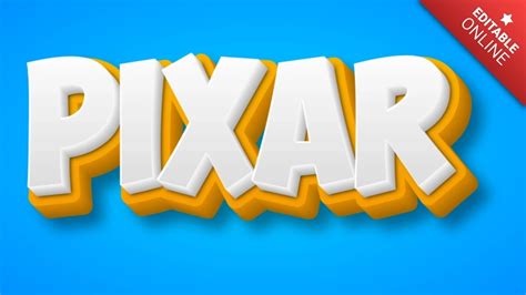 Pixar Text Effect Generator