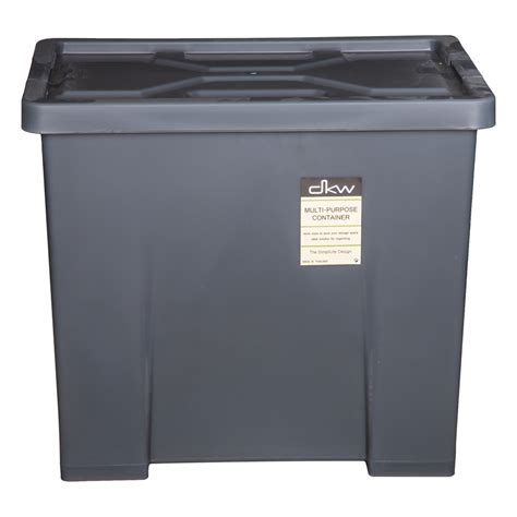 A4 Multi Purpose Storage Box With Lid 25lts Grey Tandc