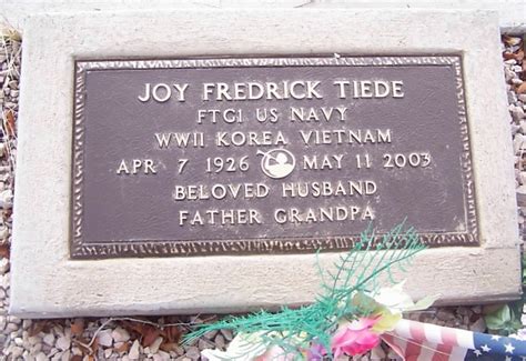 Joy Frederick Tiede 1926 2003 Find A Grave Memorial