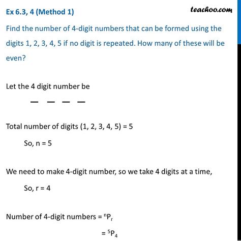 Ex 6 3 4 Find Number Of 4 Digit Numbers That Can Be Formed