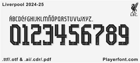 Liverpool 2024 2025 Font Download