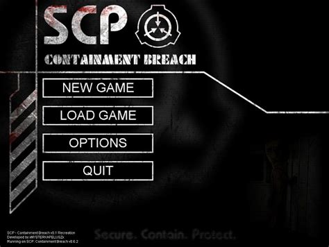 Menu Image SCP Containment Breach Old Versions Recreations Mod For SCP Containment Breach