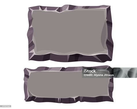 Set Stone Game Menu Panels Textured Ui Frames Interface Template In