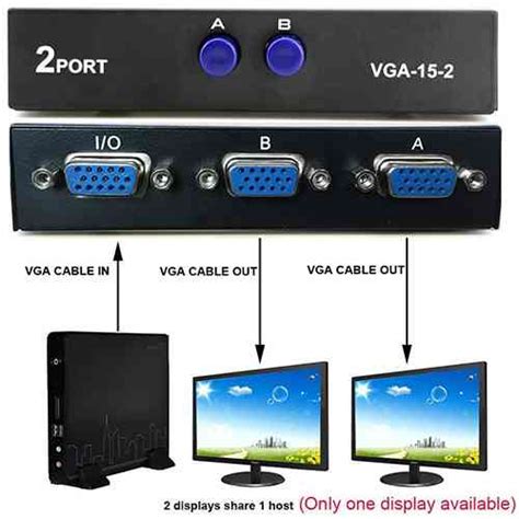 2 Port VGA Switch Two Way VGA Video Switch Price In Sri Lanka Ido Lk