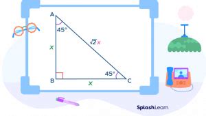 45° 45° 90° Triangle Properties Formulas Construction