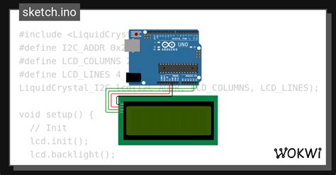 Lcd 20x4i2cardiuno Uno Wokwi Esp32 Stm32 Arduino Simulator