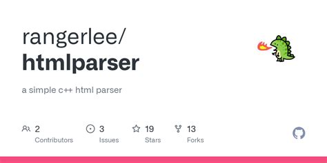 GitHub Rangerlee Htmlparser A Simple C Html Parser