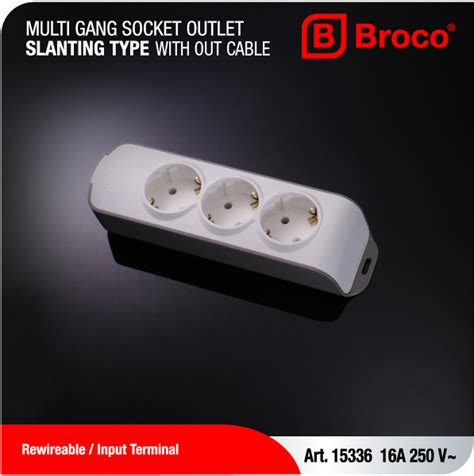 Multi Gang Socket Outlet Mgso Slanting Type Gallery Ols Broco