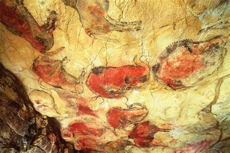 Bison Ceiling Of Altamira Cave Spain C 12500 Bce Lascaux Cave