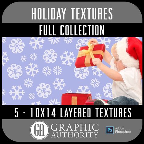 Holiday 10x14 Layered Textures Full Collection Psmgraphix