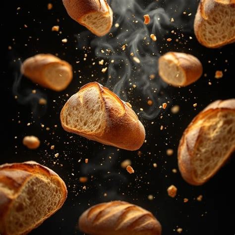 Free Floating Bread Magic Image Bread Loaves Baguette Download At