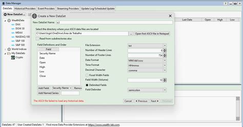 Ascii File Failed To Load Any Historical Data Wealthlab