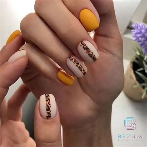 مدل ناخن طرح پلنگی شیک و جدید برای خانوم های خاص پسند
