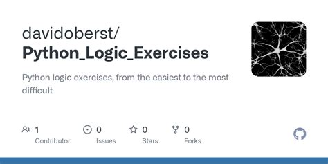 Github Davidoberstpythonlogicexercises Python Logic Exercises