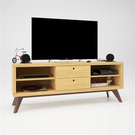 Rack Retrô Para Tv Até 55 Polegadas Mooca Uvim Madeiramadeira