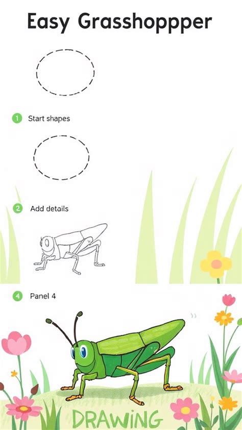 12 Creative Grasshopper Drawing Ideas To Inspire Your Art