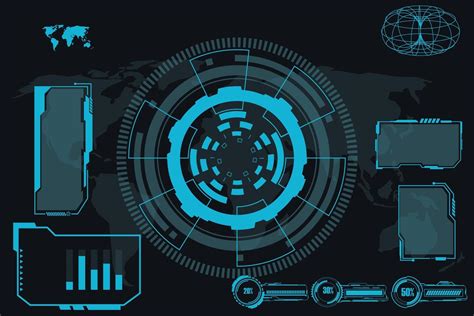 Digital Interface HUD Elements Set Pack User Interface Frame Screens Callouts Titles FUI