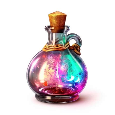 Premium Ai Image Magical Elixir On White Background