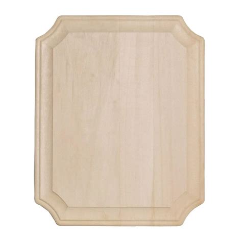 Plain Wooden Fancy Rectangle Plaque Perfect Holiday T