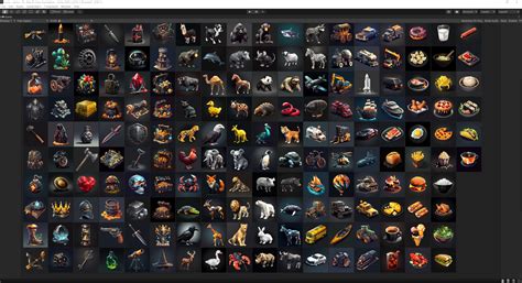 Artstation Stylized Game Icons Game Assets