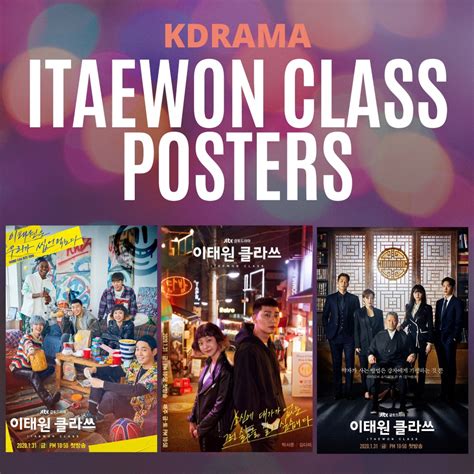 Itaewon Class Kdrama Series Posters A4 And A3 Size Water Resistant