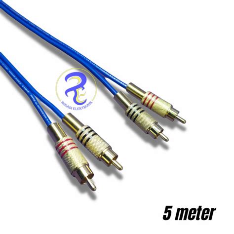 Jual Kabel Rca To Rca Audio 2 To 2 Kabel Amplifier Subwoofer 5meter