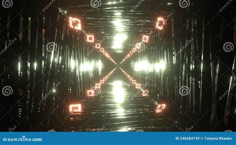 3d Rendering Flight In Abstract Sci Fi Tunnel Futuristic Motion