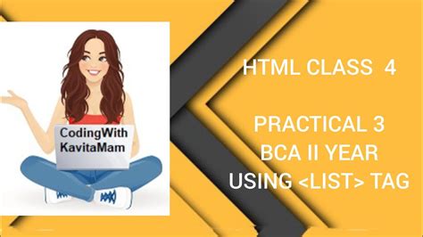 Html Class 4 Practical 3 Web Technology Youtube
