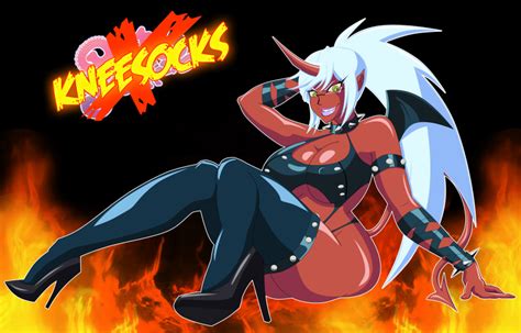 rule 34 demon grimphantom high heels kneesocks daemon panty