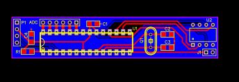 Atmega Simple Oscilloscope With Internal Memory Oshwlab