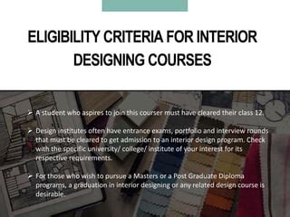 All About The Interior Design Course Pptx