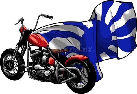 Illustration Of Custom Motorcycle Chopper Vector Design Stock Vector Illustration Of Badge