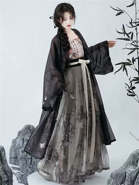 Modern Hanfu Chinese Fashion Clothing Female Hanfu Dresses Yandan