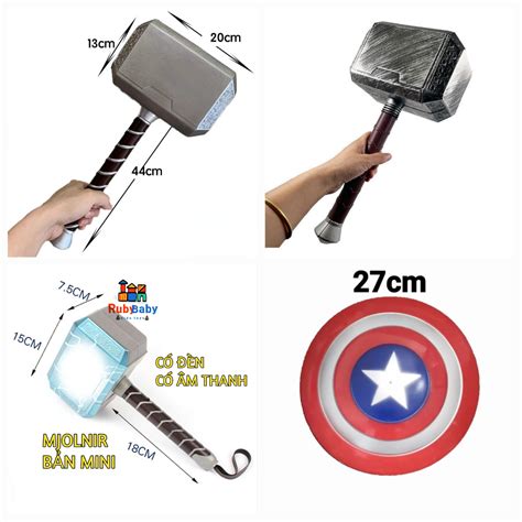 Toy Thor Hammer Thanos Costume Mask Captain America Shield Marvel
