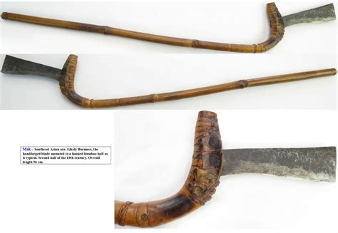 Philippines 19th Century Panabas Iron Sword With Carved Wood And Rattan