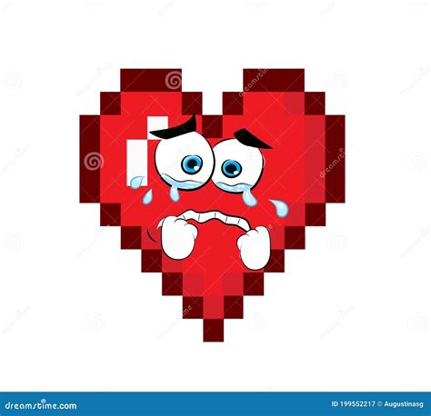 Pixelated Heart Icon Set. Low Resolution. Vector Gaming Design. Isolated Illustration Of Hearts ...