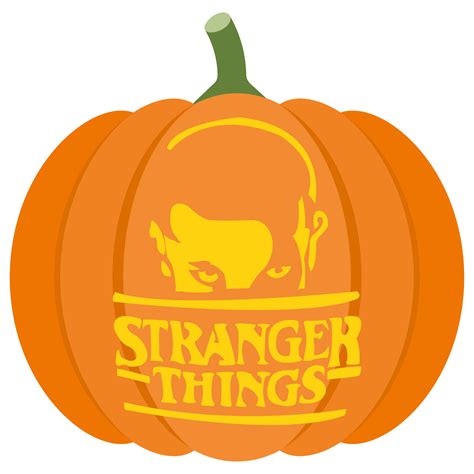 Jane Hopper From Stranger Things Pumpkin Stencil Free Printable Papercraft Templates