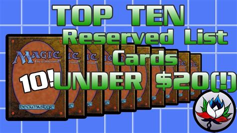 Mtg Top 10 Best Reserved List Cards Under 20 To Buy Right Now For