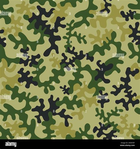 Seamless Camouflage Pattern Vector Illustration Stock Vector Image And Art Alamy