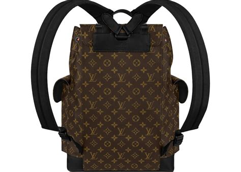 Louis Vuitton Christopher Backpack In Coated Canvas With Black Tone
