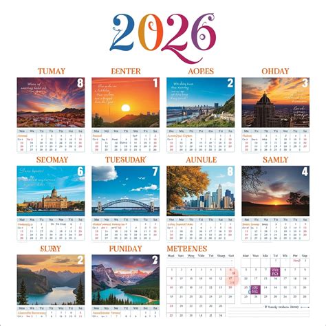 Kalender Dinding 2026 Fungsional Estetis Dan Siap Percantik Ruangan