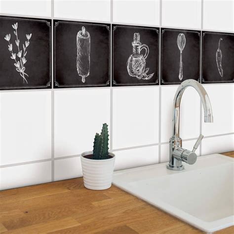 Tile Stickers Rustic Kitchen Wall